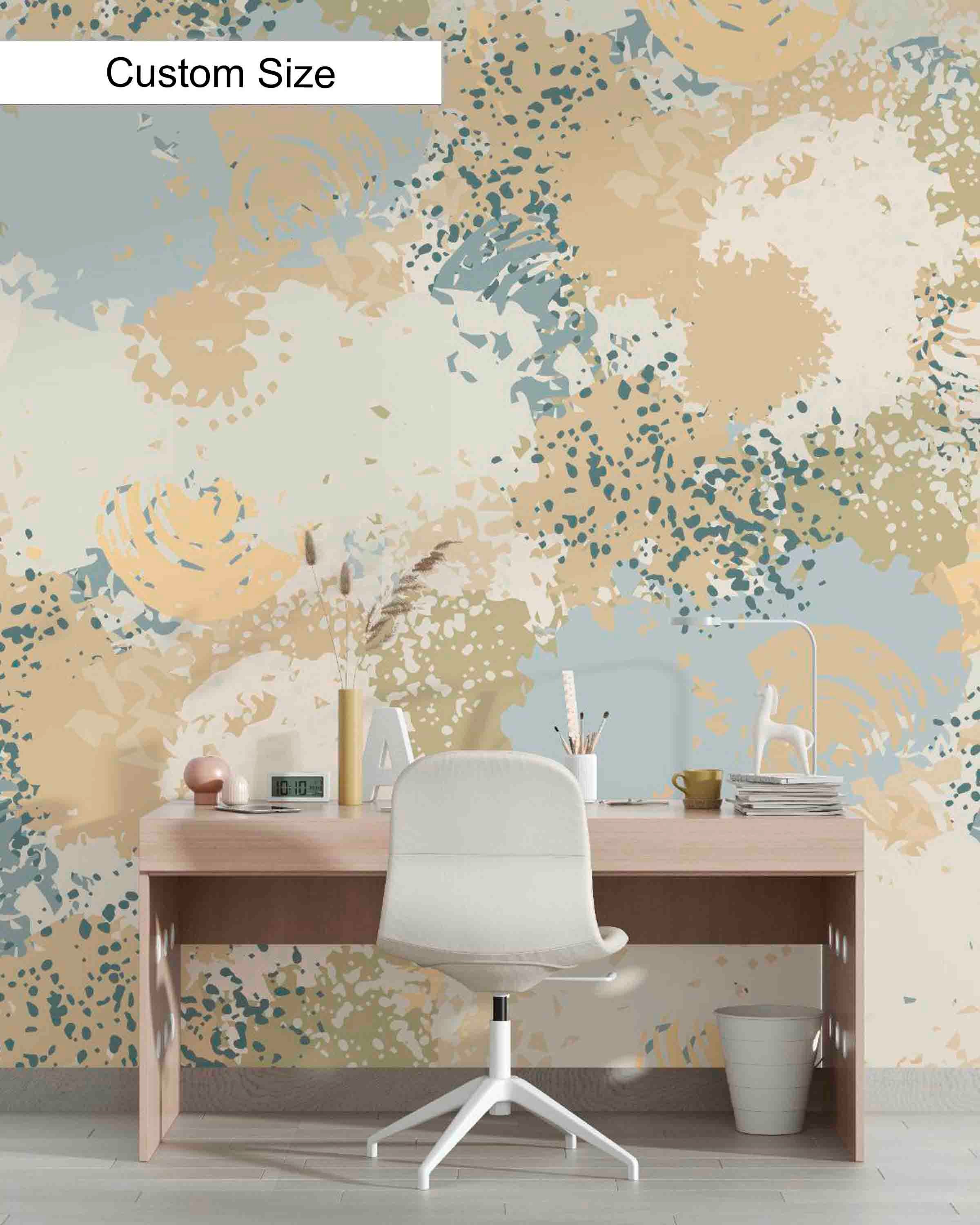 Abstract Wall Art Modern Wallpaper Peel and Stick Art - Etsy