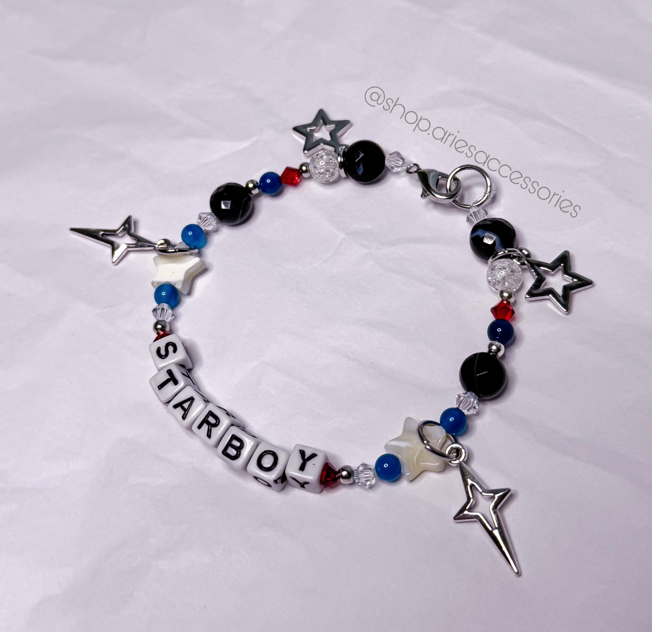 Starboy Bracelet, the Weeknd Inspired Bracelet, Handmade Beaded ...