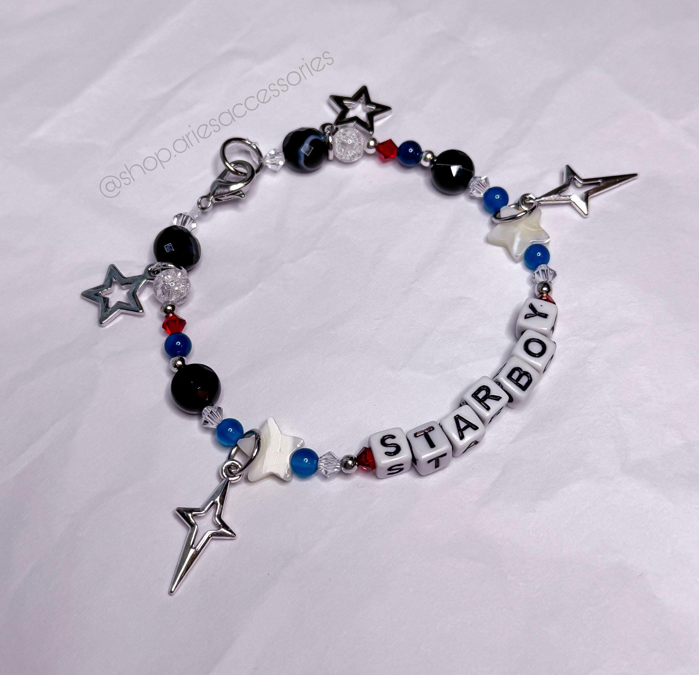 Starboy Bracelet, the Weeknd Inspired Bracelet, Handmade Beaded ...