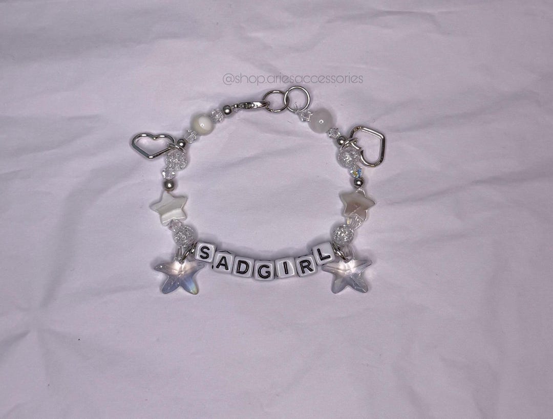 Sad Girl Bracelet, Lana Del Rey Inspired Bracelet, Handmade Beaded ...