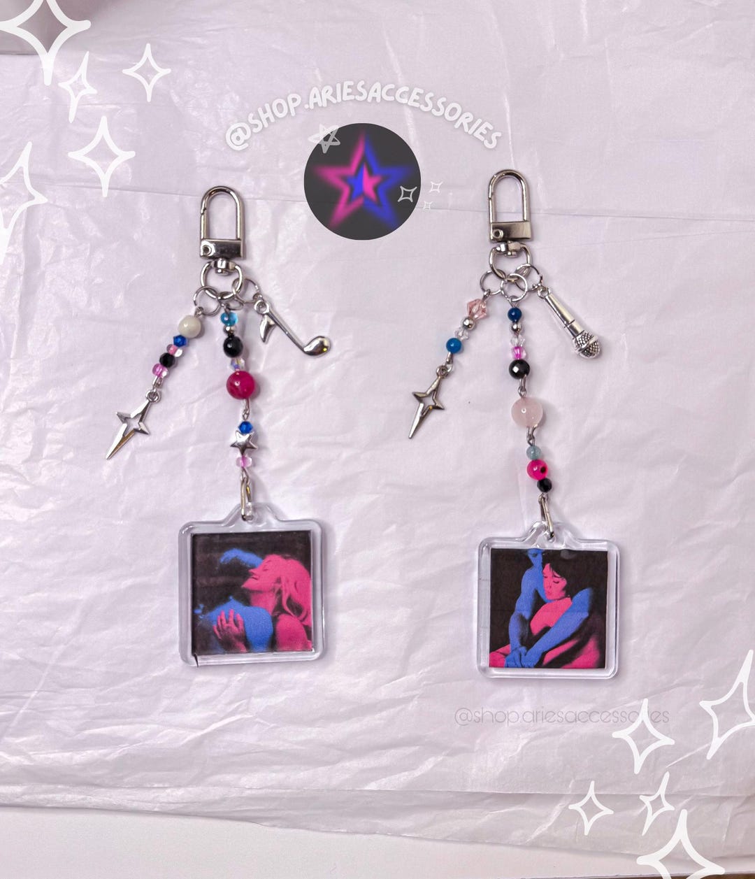 TV Girl Matching Keychains, Handmade Charm Keychain, Aesthetic Keychain ...