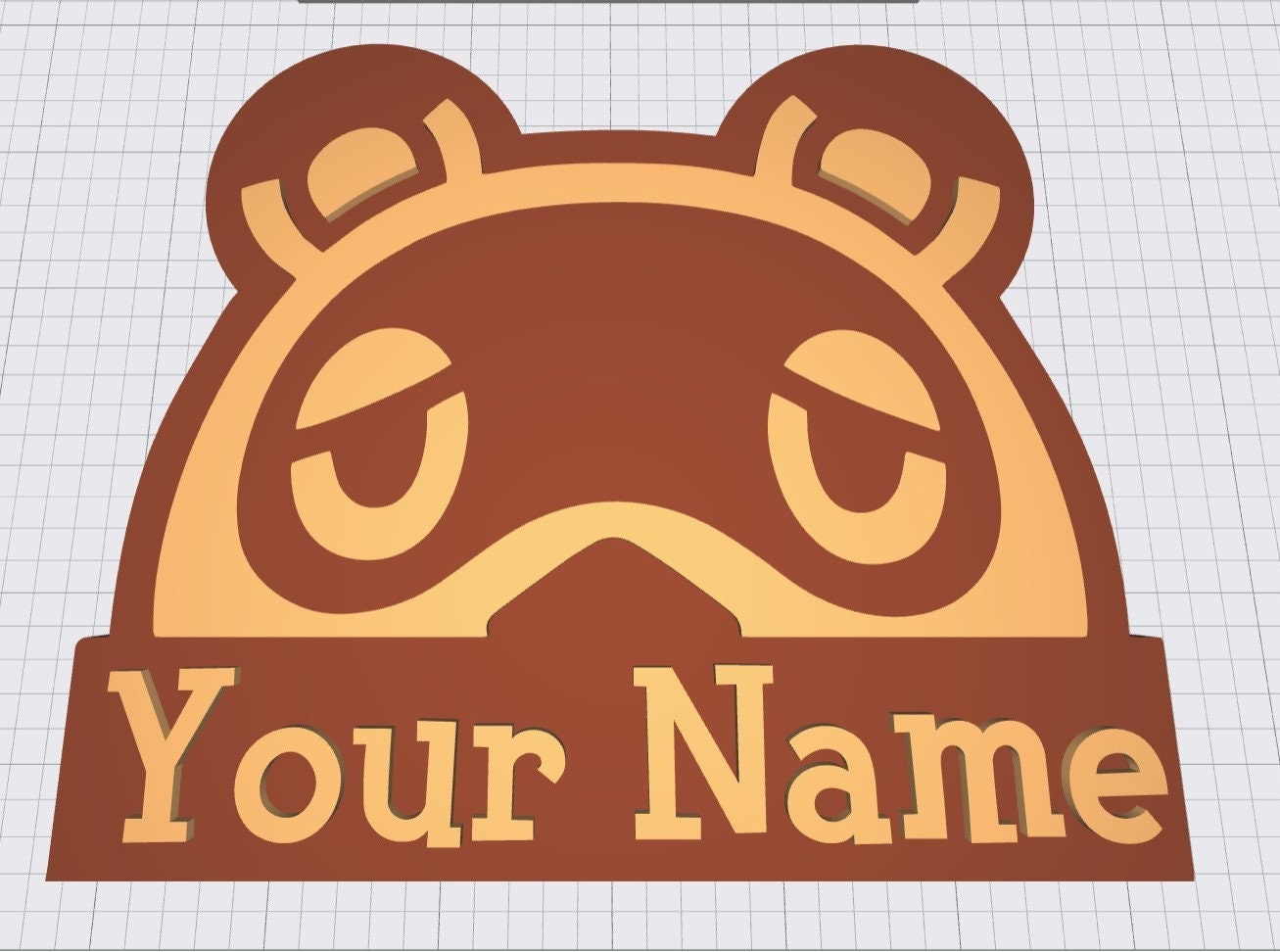 Custom Animal Crossing Name Plate: 3D Printed Desk Sign - Etsy