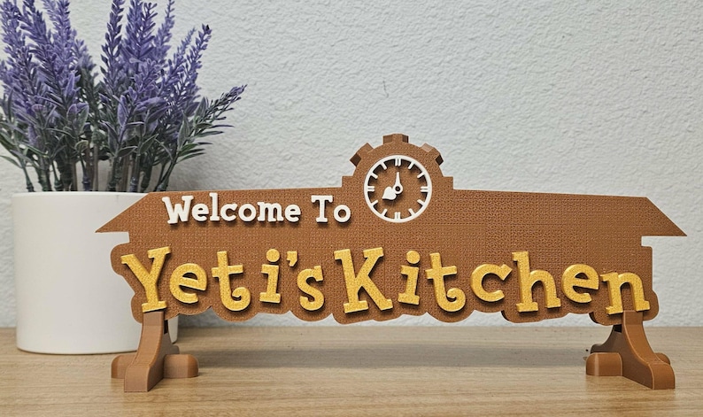 Animal Crossing Custom 3d Printed Your Island Name Kids Sign Desk Sign ...
