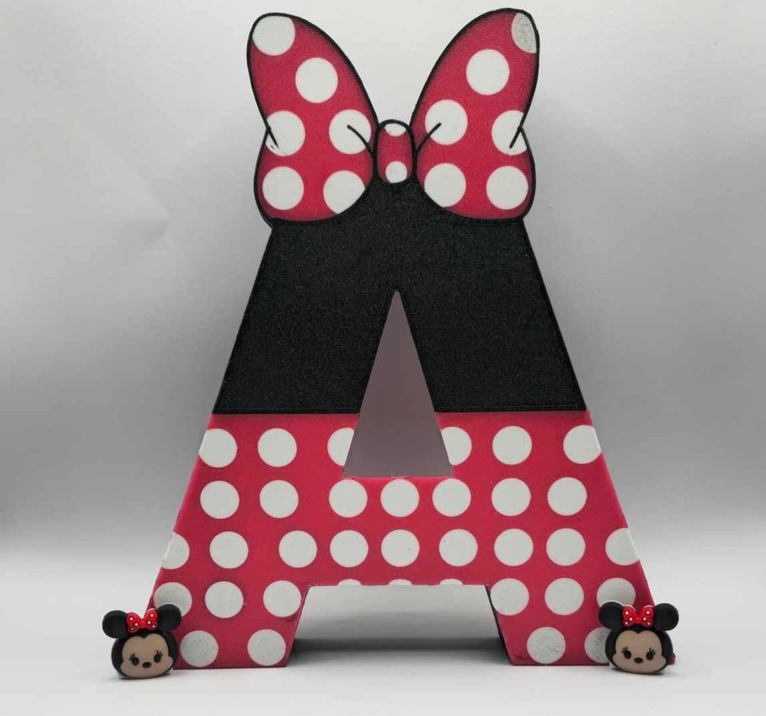 Custom 3D Printed Mouse Letters: Mickey Minnie Party Decor - Etsy
