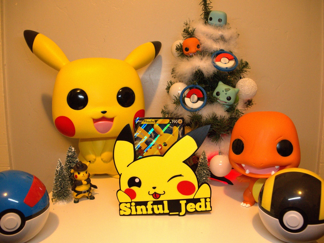 Custom Pokemon Pikachu Name Plate Sign Desk Sign Kids, Adult Custom ...