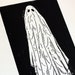 Spooky Sheet Ghost - Original, Hand Pressed Linocut Print - Etsy