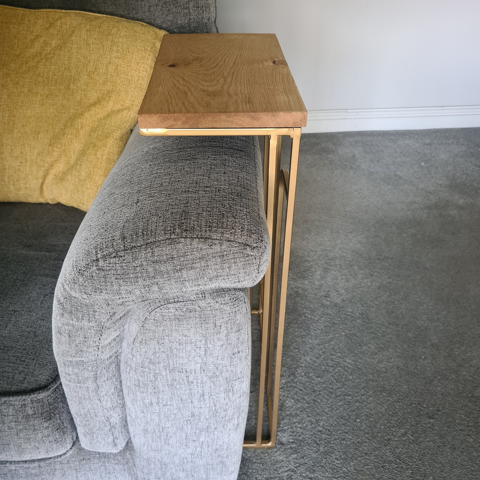 Gold Art Deco Sofa Side Table | Modern Living Room Furniture | Custom ...