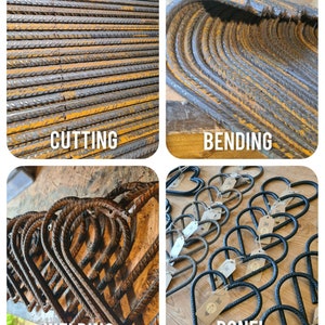Rebar Love Heart | Industrial Metal Garden Decor | Heavy Duty Metal ...