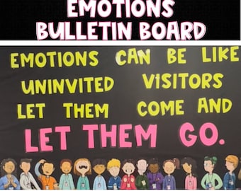 Printable Feelings Bulletin Board Classroom Decor Set - Etsy