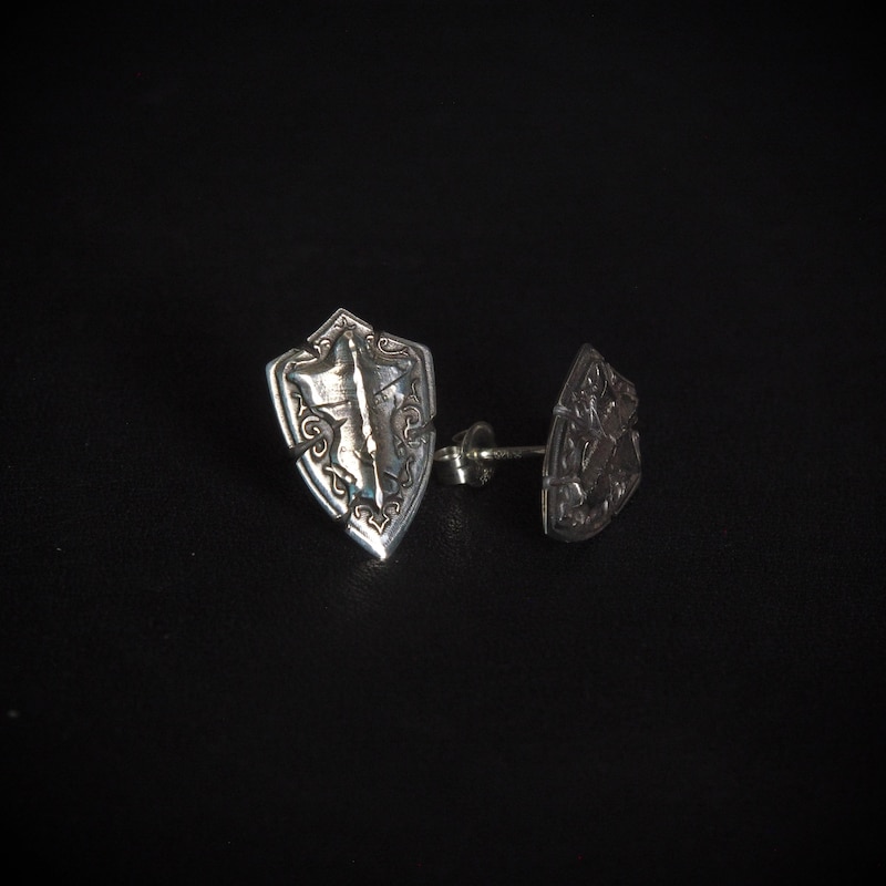 Shield Earrings - Etsy