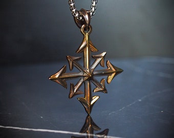 Chaos Cross Necklace - Etsy