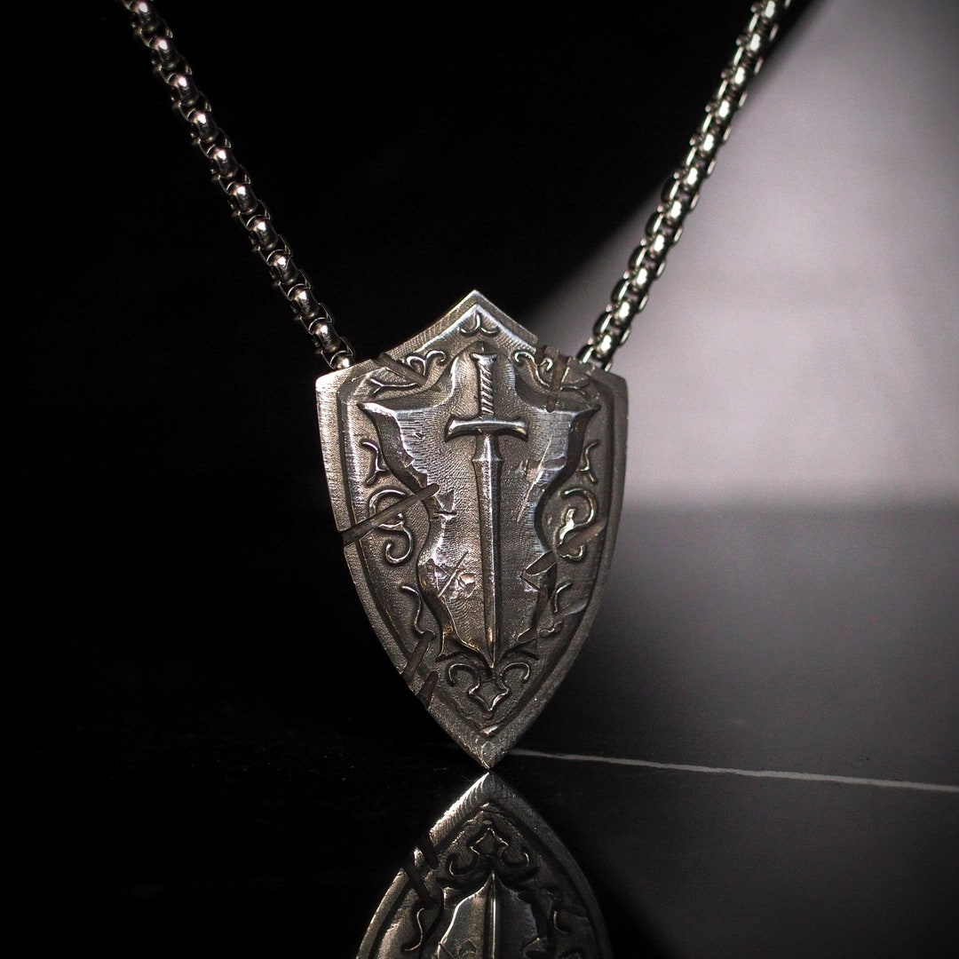 Monothic Battlescar Defender Shield - Sterling Silver - Etsy