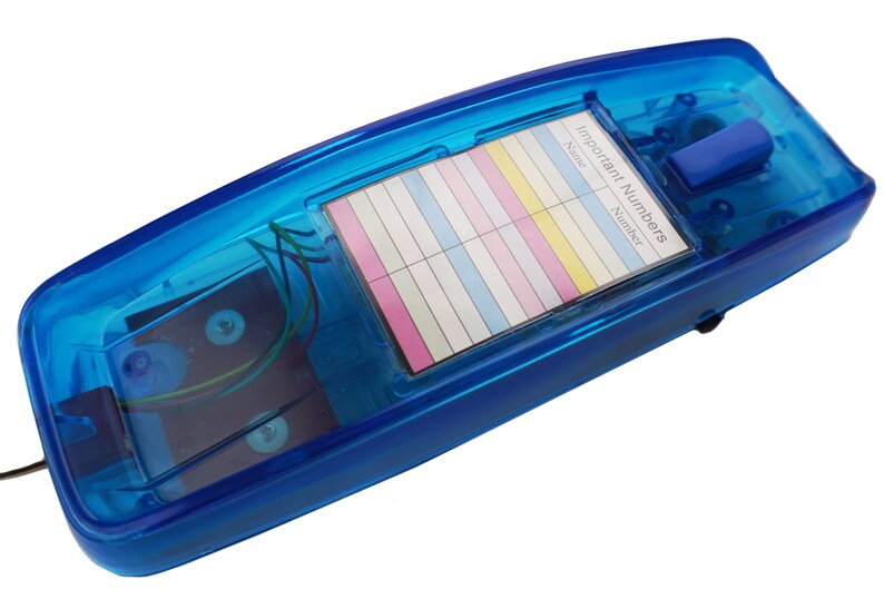 1990s Vintage Transparent Clear Blue Landline Telephone - Etsy