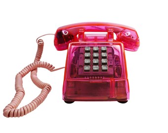 80s See Through Neon Phone - Etsy