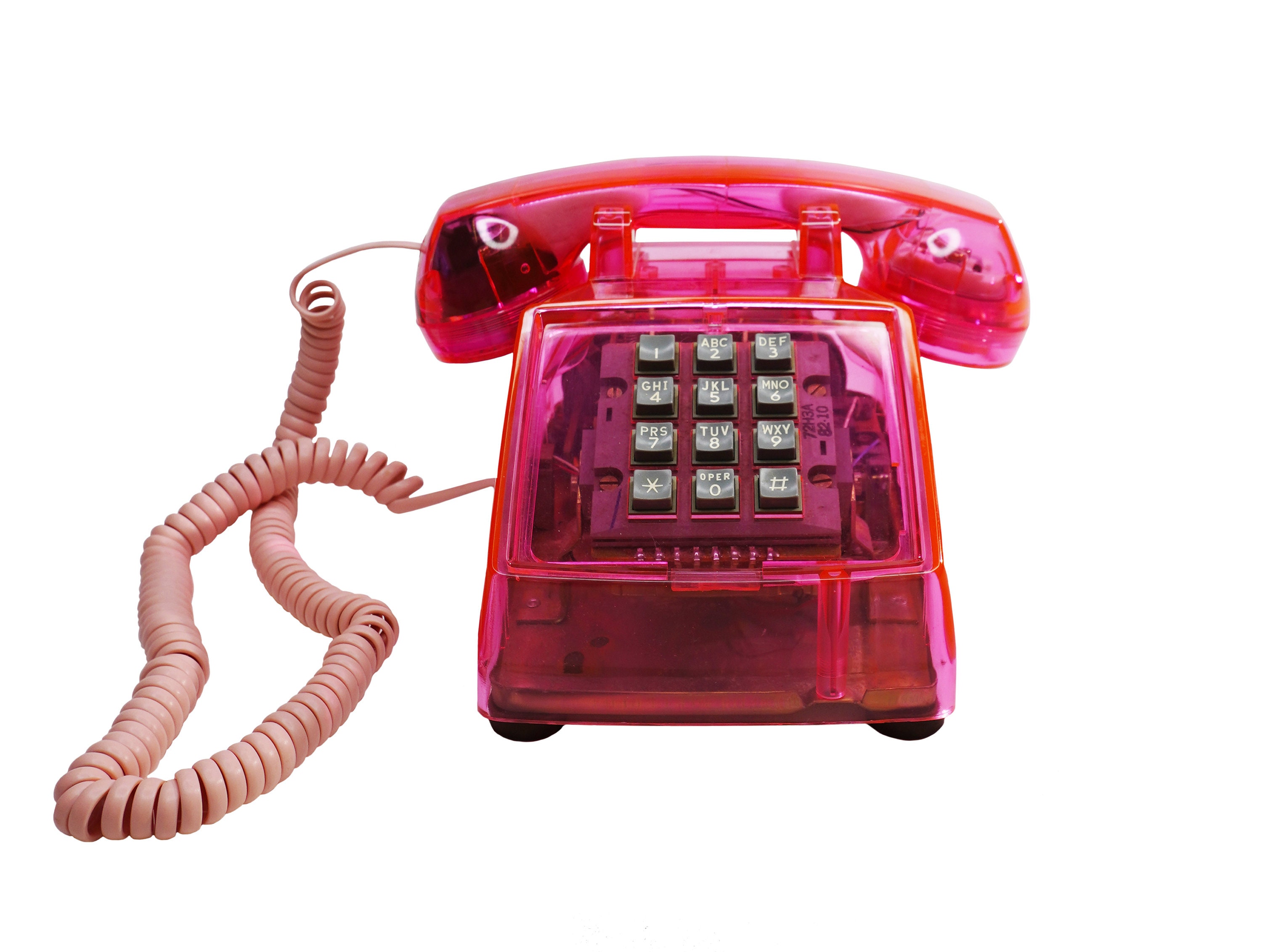 Vintage Clear Florescent Neon Pink 80's 90's - Etsy