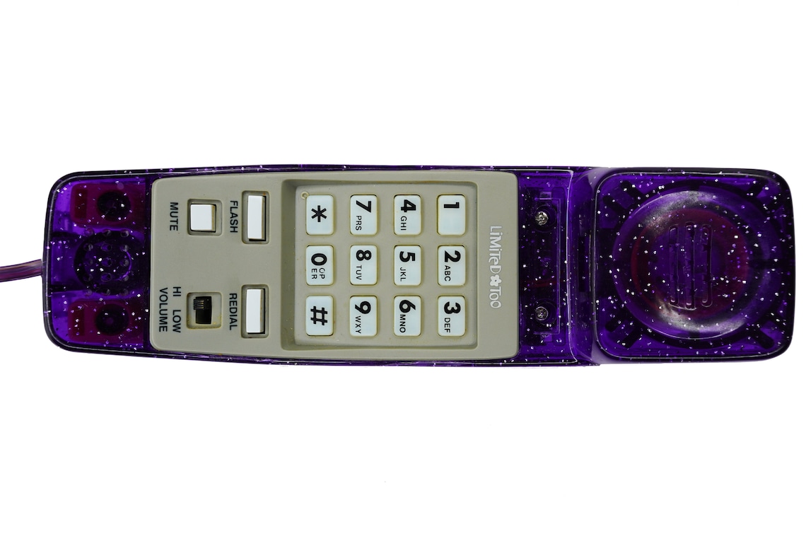 Rare 1990s Vintage Transparent Purple Glitter Limited | Etsy