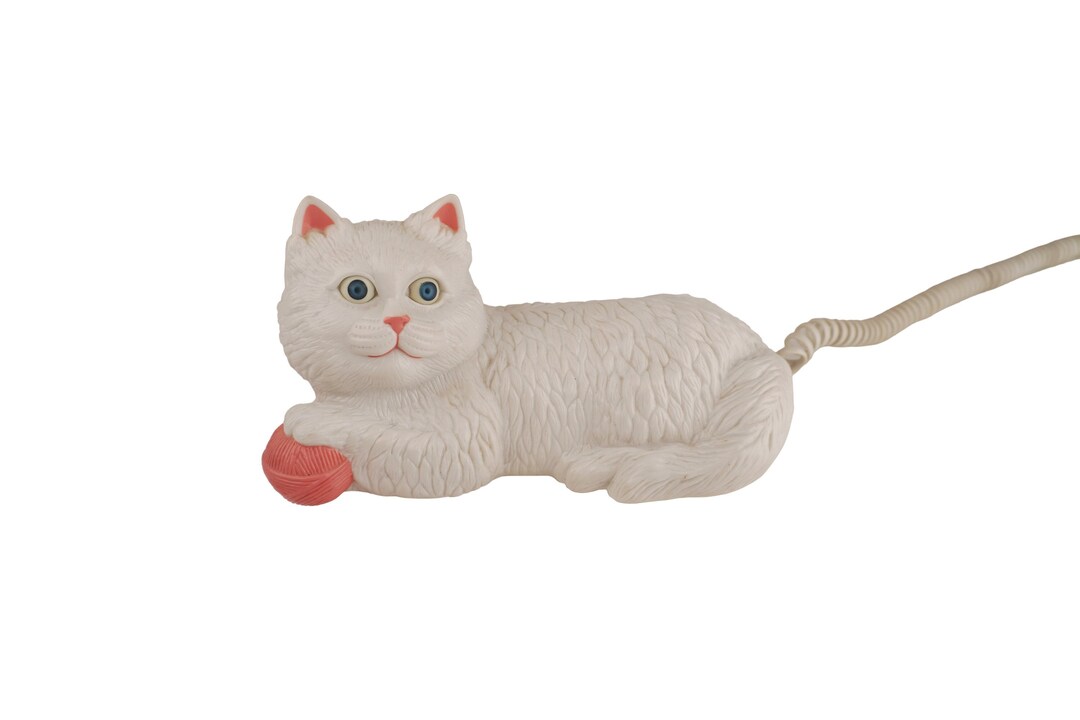 Vintage White Cat 80's/90's Landline Telephone Kitten - Etsy
