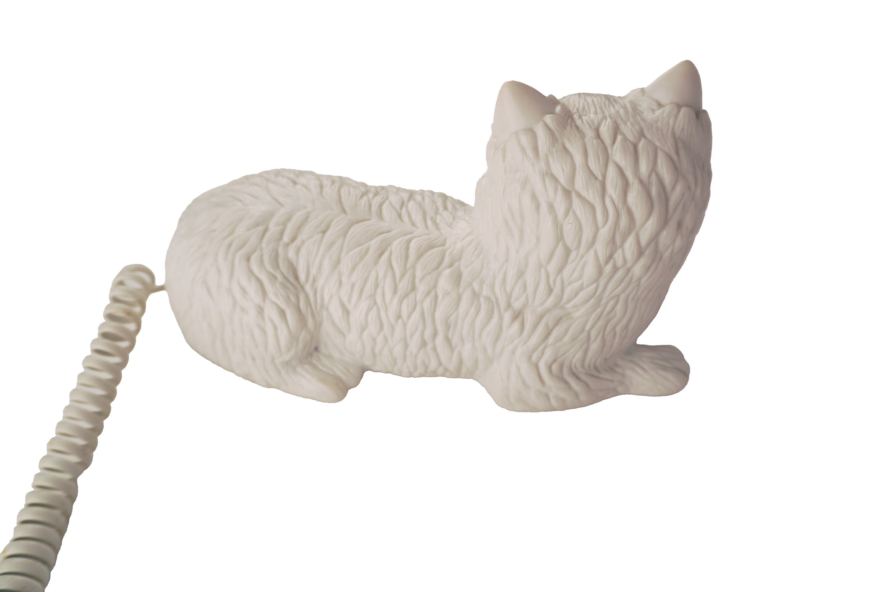 Vintage White Cat 80's/90's Landline Telephone Kitten - Etsy