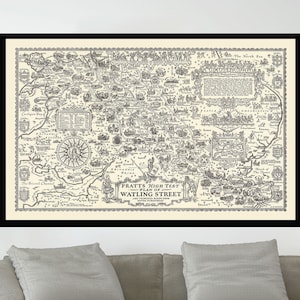 Old Map of London, 28x42 Inç,vintage Pictorial Map Poster,vintage ...