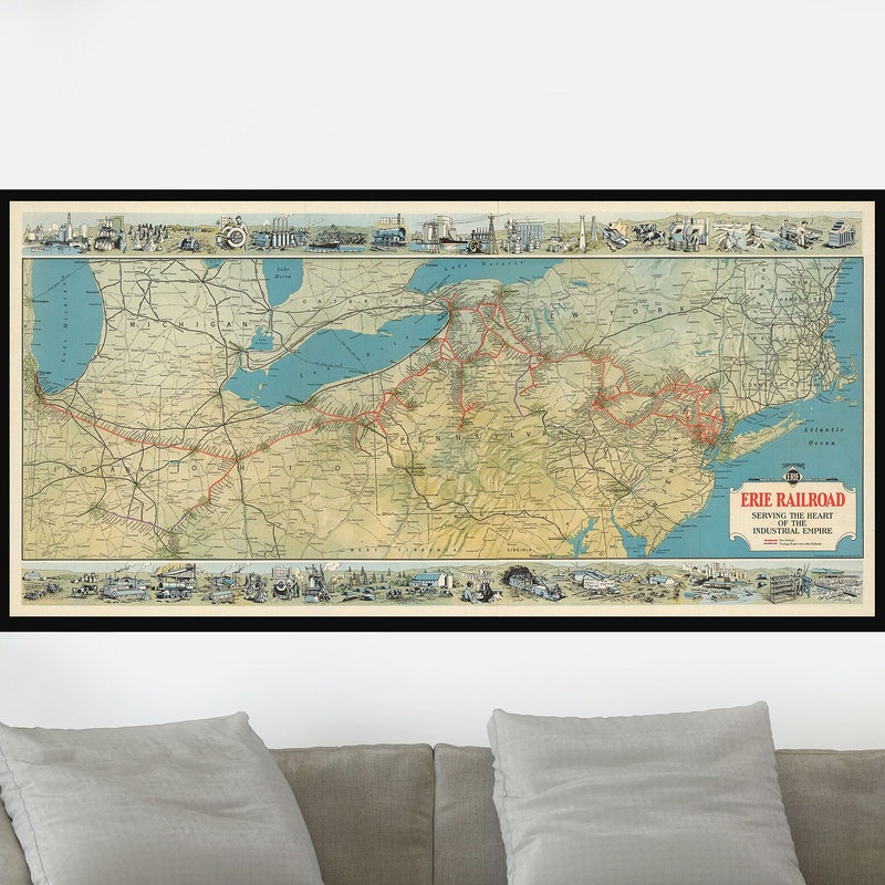 Railroad Poster - Etsy