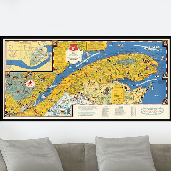 New Brunswick Map - Etsy