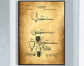 Tobacco Pipe Poster - Etsy