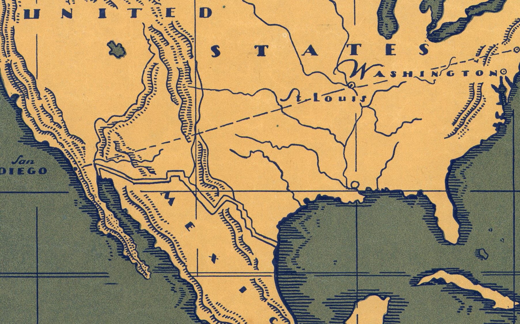 Old Map of America, Vintage Map Poster, Vintage Pictorial Map, Vintage ...