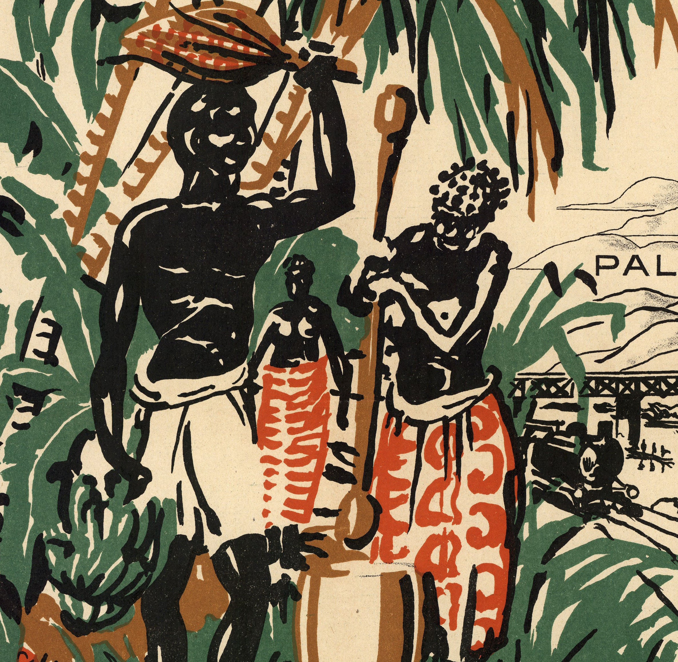 Old Map of Togo, Vintage Pictorial Map Poster, Vintage Map Art,poster ...