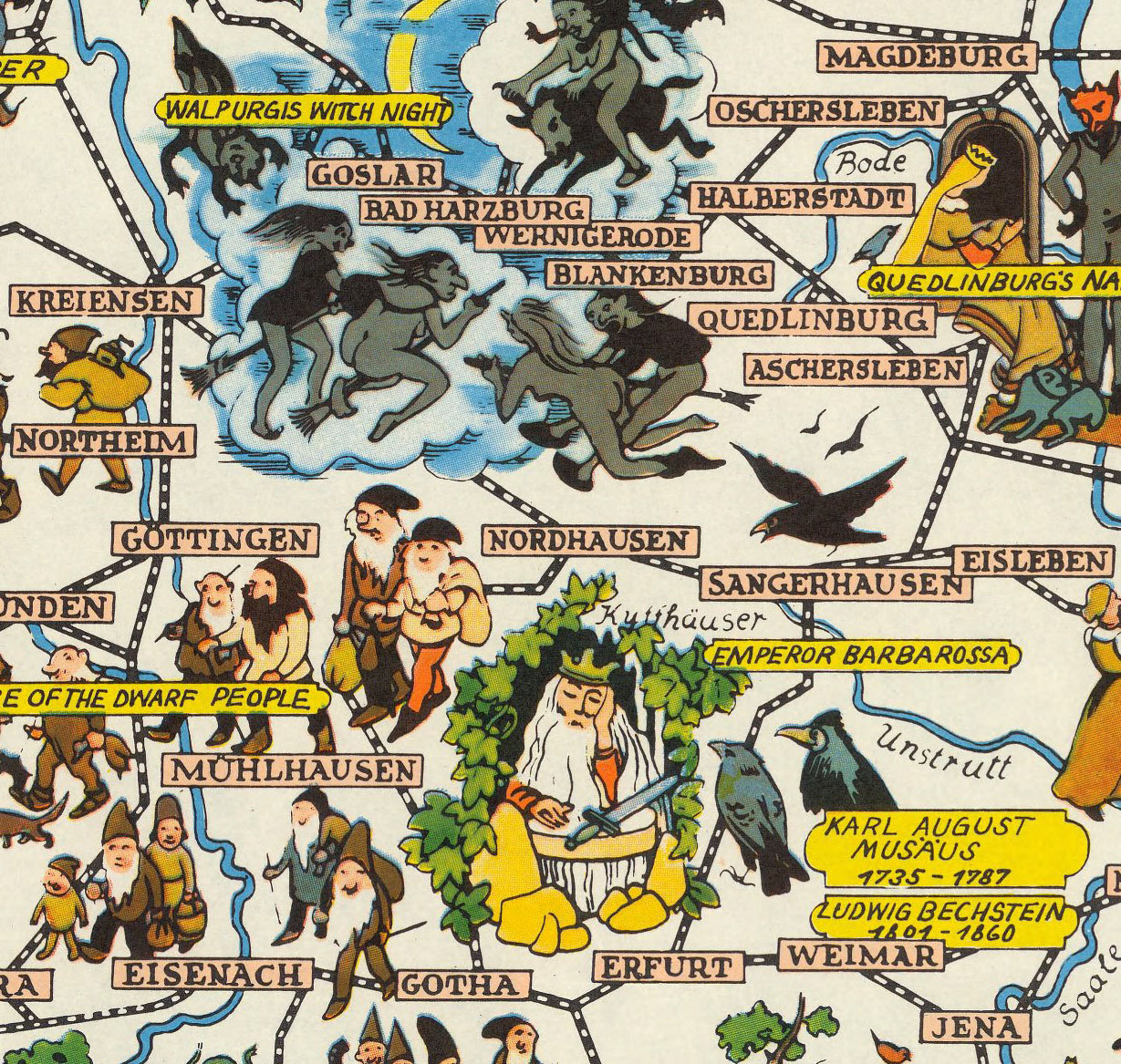 Old Map of Germany Vintage Pictorial Map Poster Vintage | Etsy