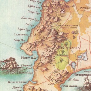 Old Map of Constantia and Durbanville Vintage Map - Etsy
