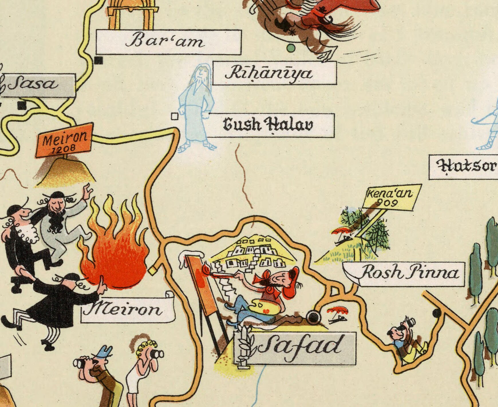 Old Map of Safad Israel Vintage Map Poster Vintage - Etsy Australia