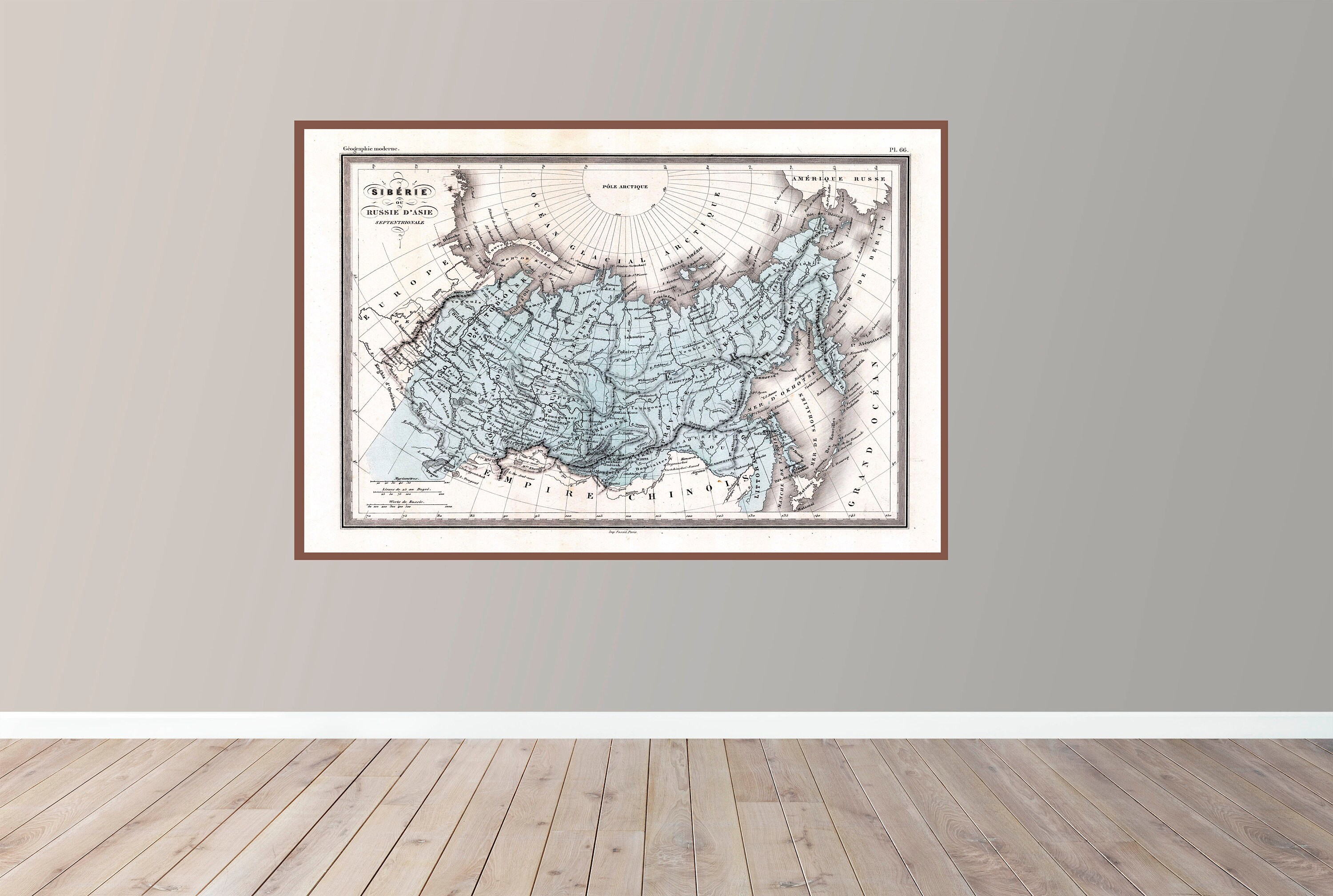 Old Map of Siberia,vintage Map of Siberia,vintage Map Poster,vintage ...