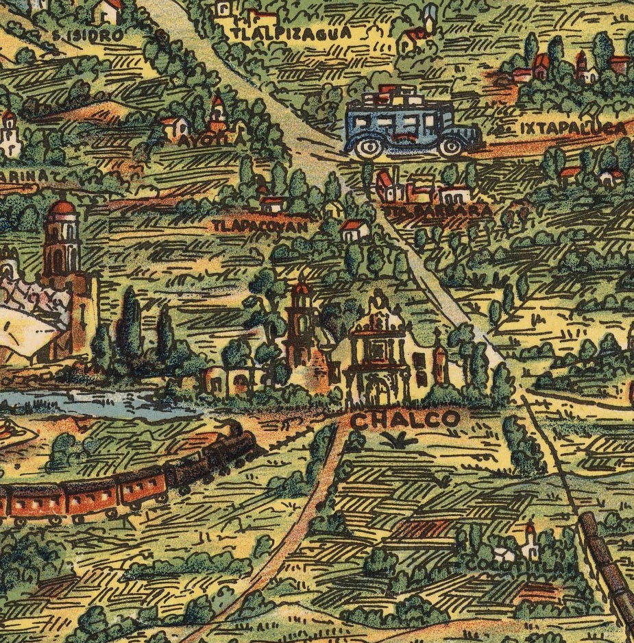 Old Map of Mexico Vintage Pictorial Map Poster Vintage Map - Etsy