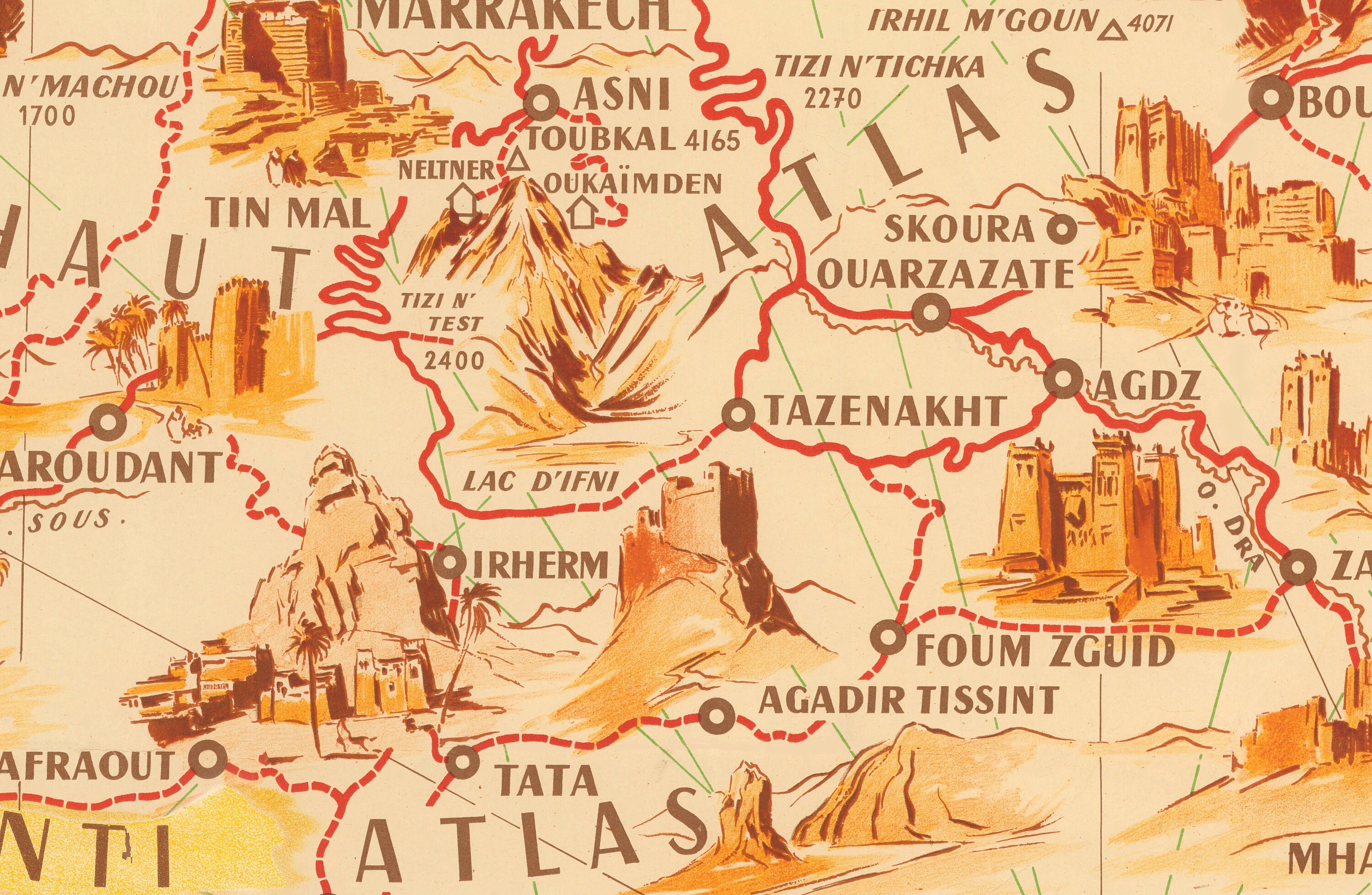 Old Map of Morocco Vintage Old Map Poster Vintage Map - Etsy Canada
