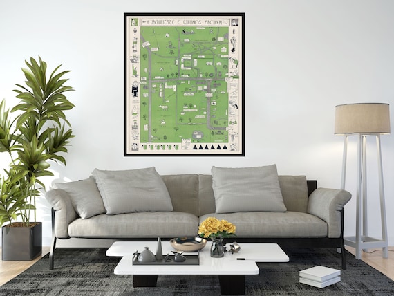 Old Map of Williams College Vintage Map Poster Vintage | Etsy