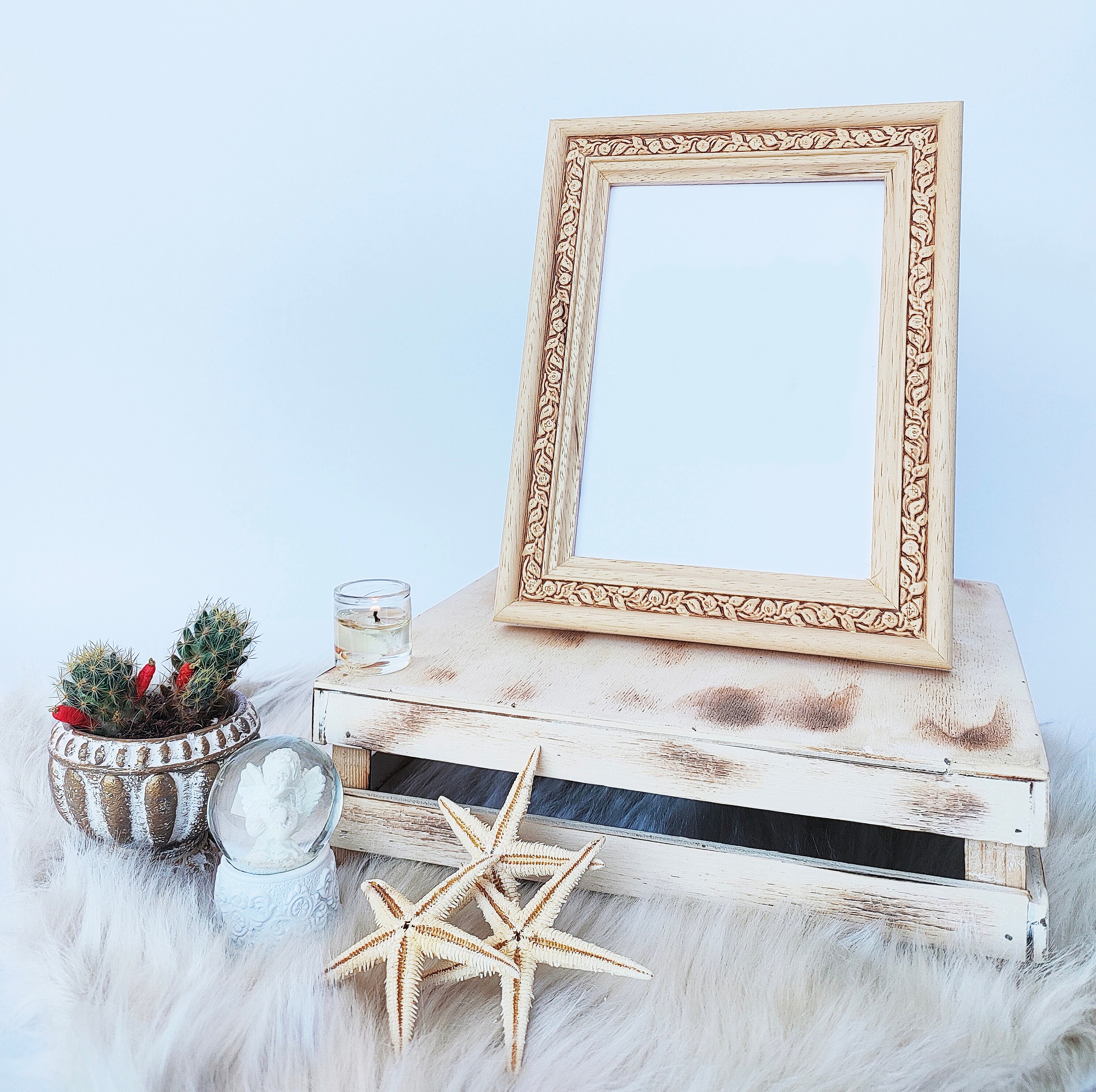 Handmade Wooden Photo Framemodern Unfinished Wood Picture - Etsy