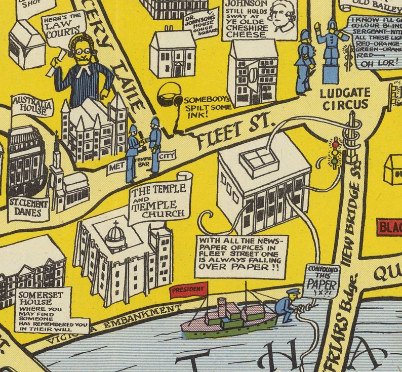 Old Map of Chelsea, Vintage Map Poster,vintage Pictorial Map Poster,map ...