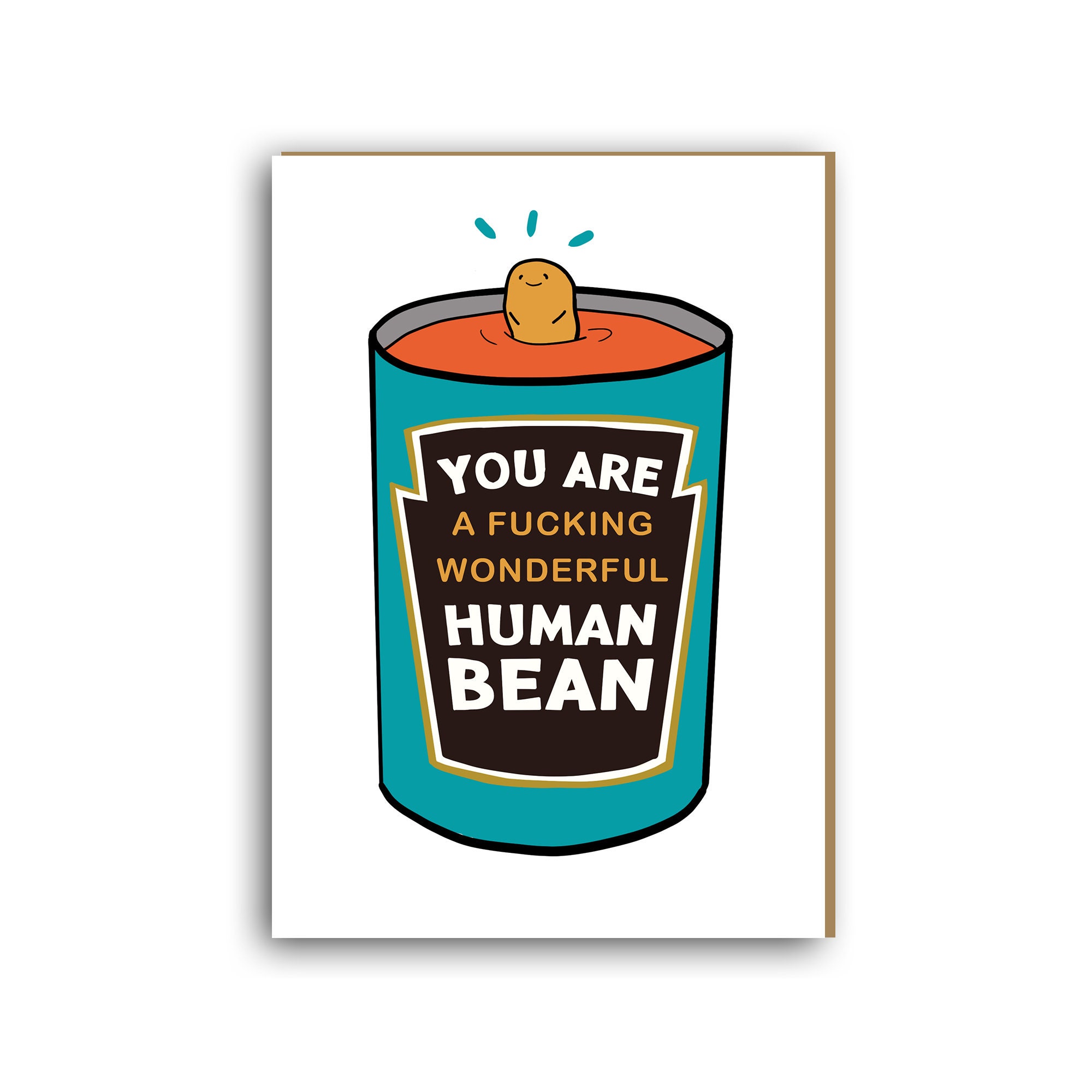 Human Bean Card Birthday Card A6 Size Funny Little Card On Etsy UK human-bean-card-birthday-card-a6-size-funny-little-card-on-etsy-uk