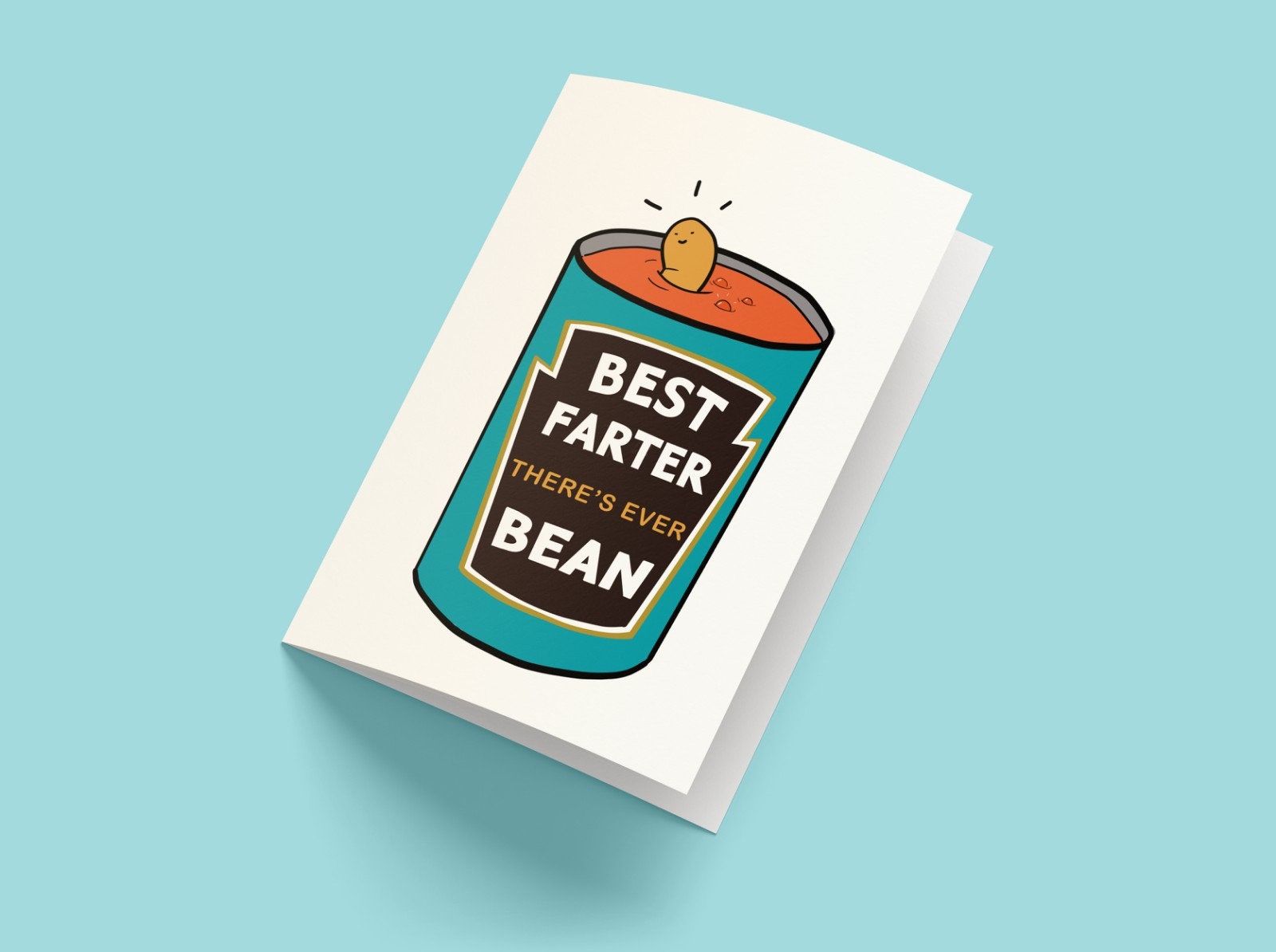 Fathers Day Card, Best Father Card, Funny Graphics, Fathers Day, Bean ...