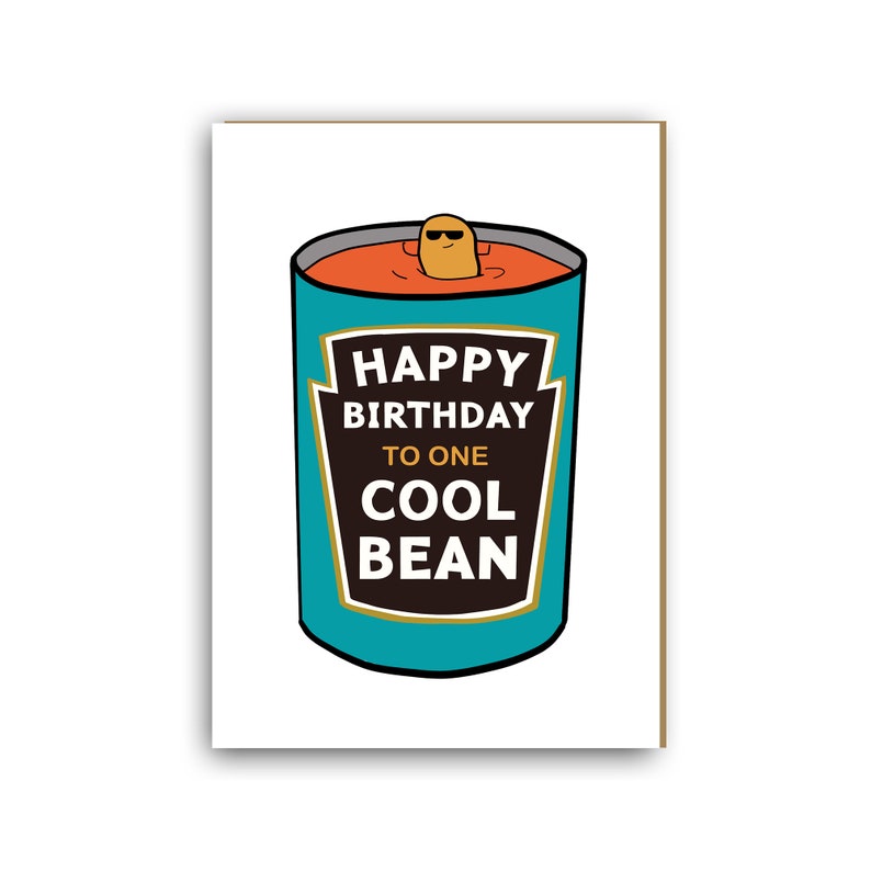 Happy Birthday Card, Happy Birthday Old Bean, Friend Birthday Card ...