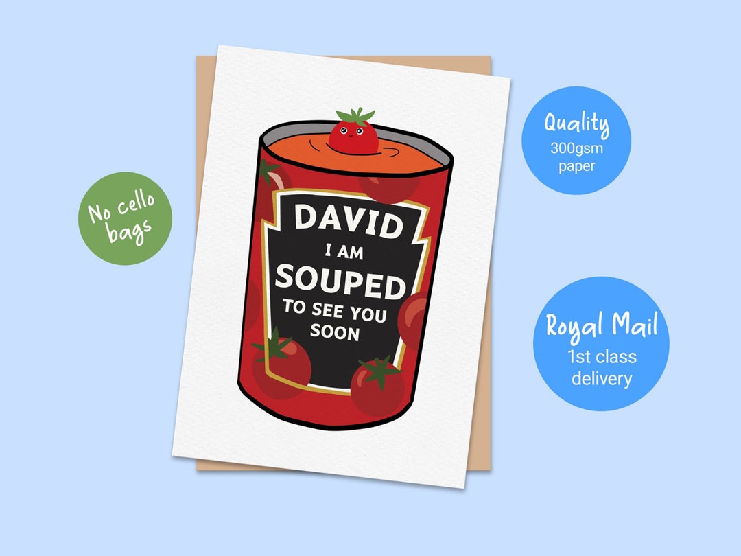 Personilised See You Soon Card, Can't Wait to See You Card, Thinking of ...