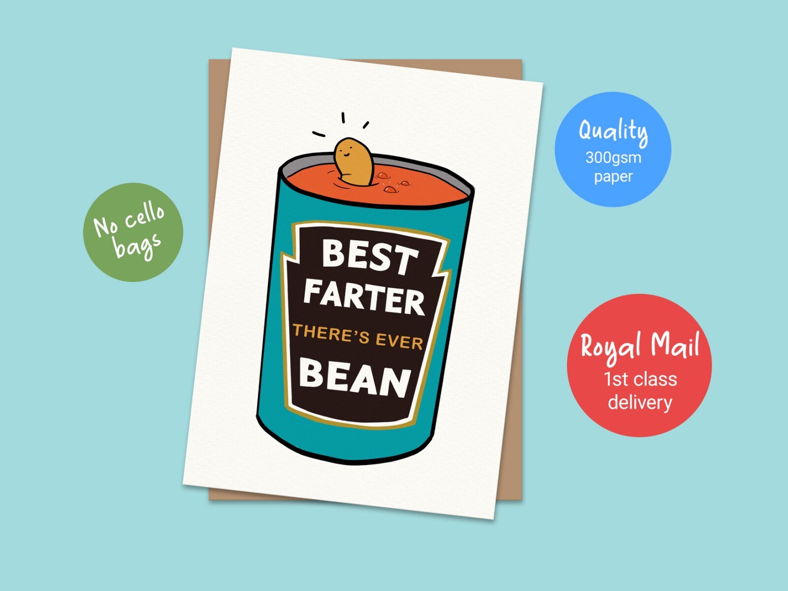 Fathers Day Card, Best Father Card, Funny Graphics, Fathers Day, Bean ...