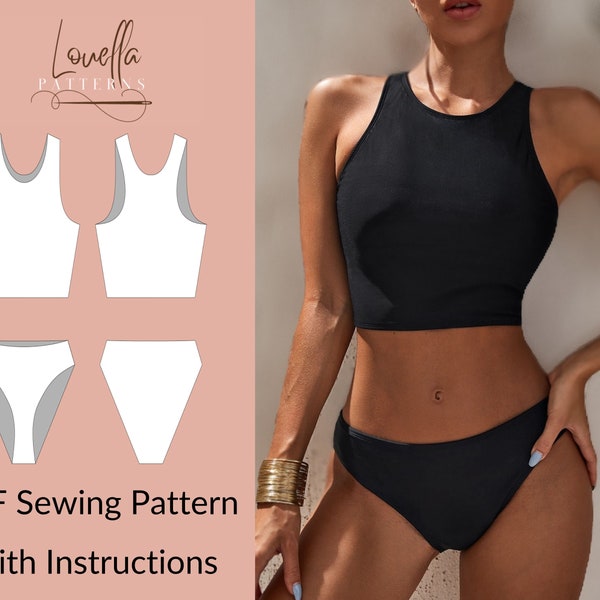 Star Bikini Pattern - Etsy