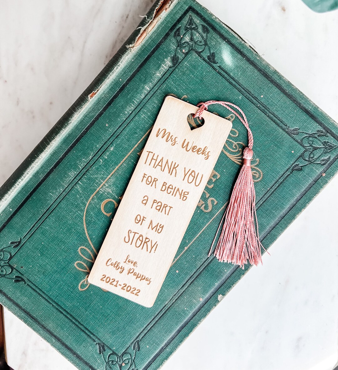 Custom Teacher Bookmark | Teacher Appreciation Gift | Custom Bookmark ...