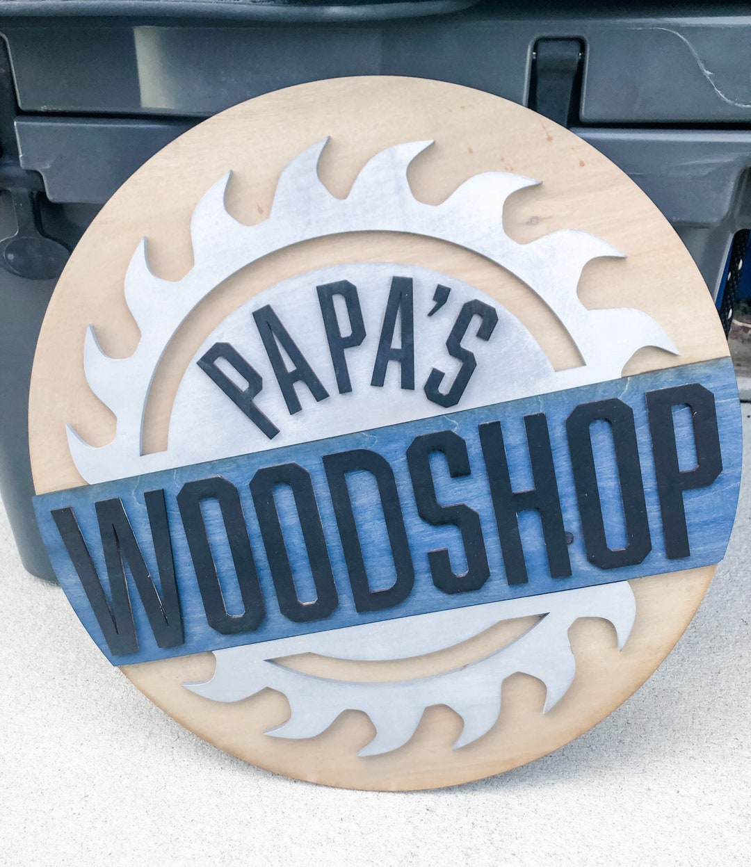 Custom Wood Shop Sign Personalized Fathers Day Gift Custom Wood Shop ...