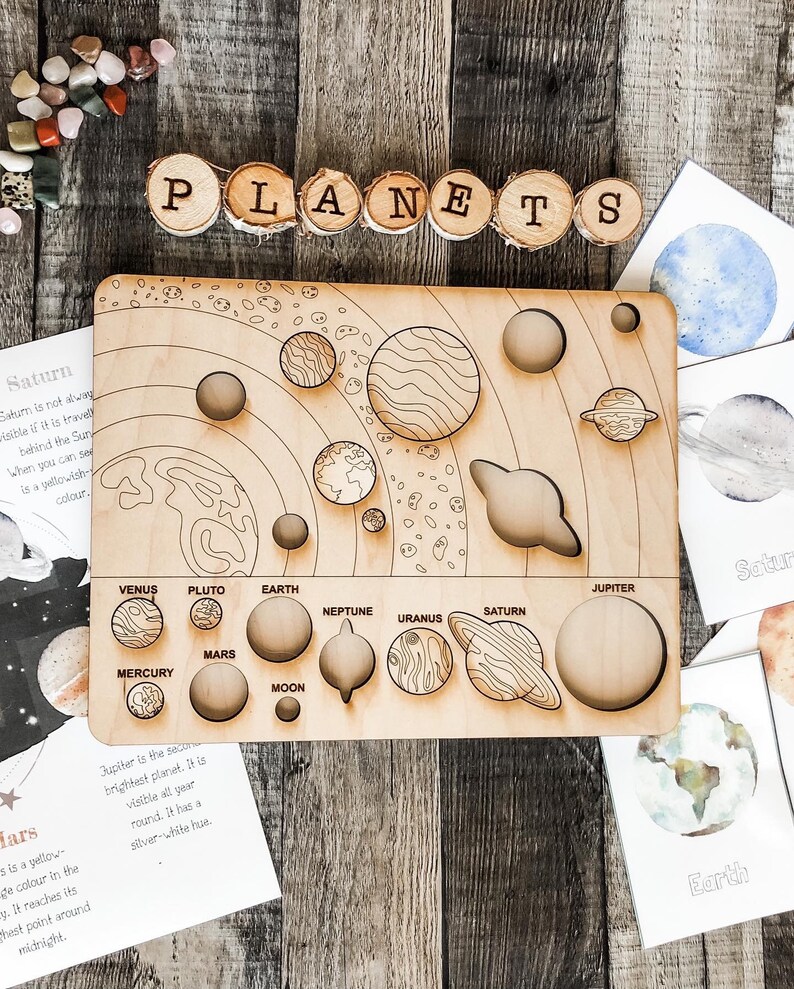 Solar System Puzzle Montessori Puzzle Planets Puzzle - Etsy