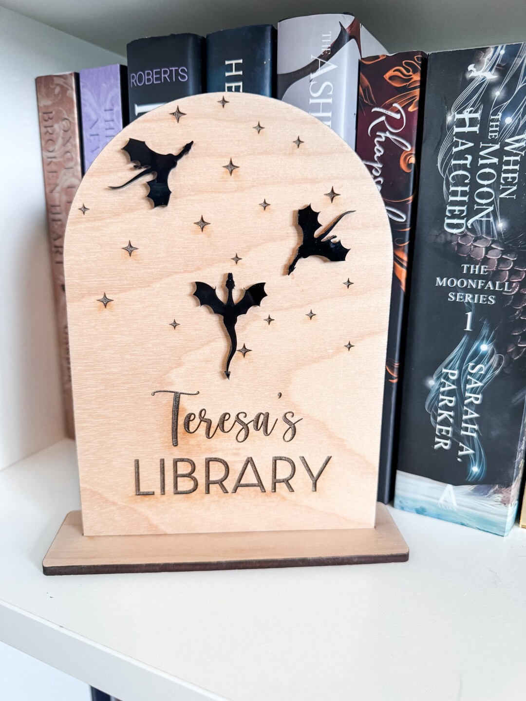 Library Book Shelf Sign Custom Book Sign Library Sign - Etsy