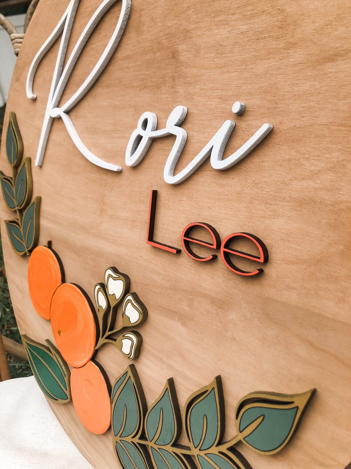 Citrus Nursery Sign Custom Orange Nursery Sign - Etsy