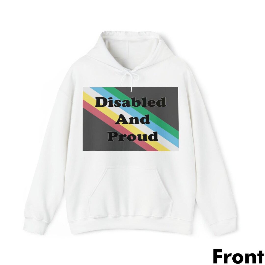 Disabled and Proud Disability Pride Flag Unisex Hooded - Etsy