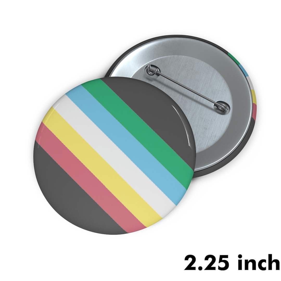 Disability Pride Flag Pin Button - Etsy